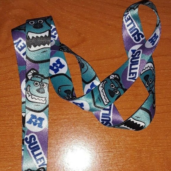 Disney | Accessories | Disney Pixar Monster Inc Sully Blue Lanyard ...